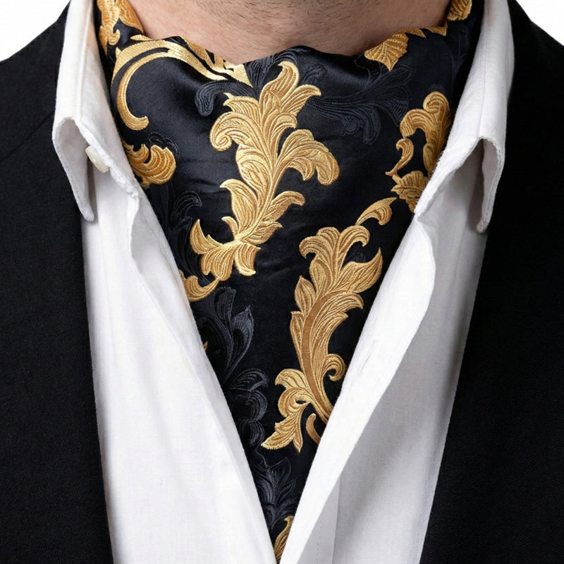 Genuine Silk Baroque Scroll Ascot Cravat – The Ascot Shop